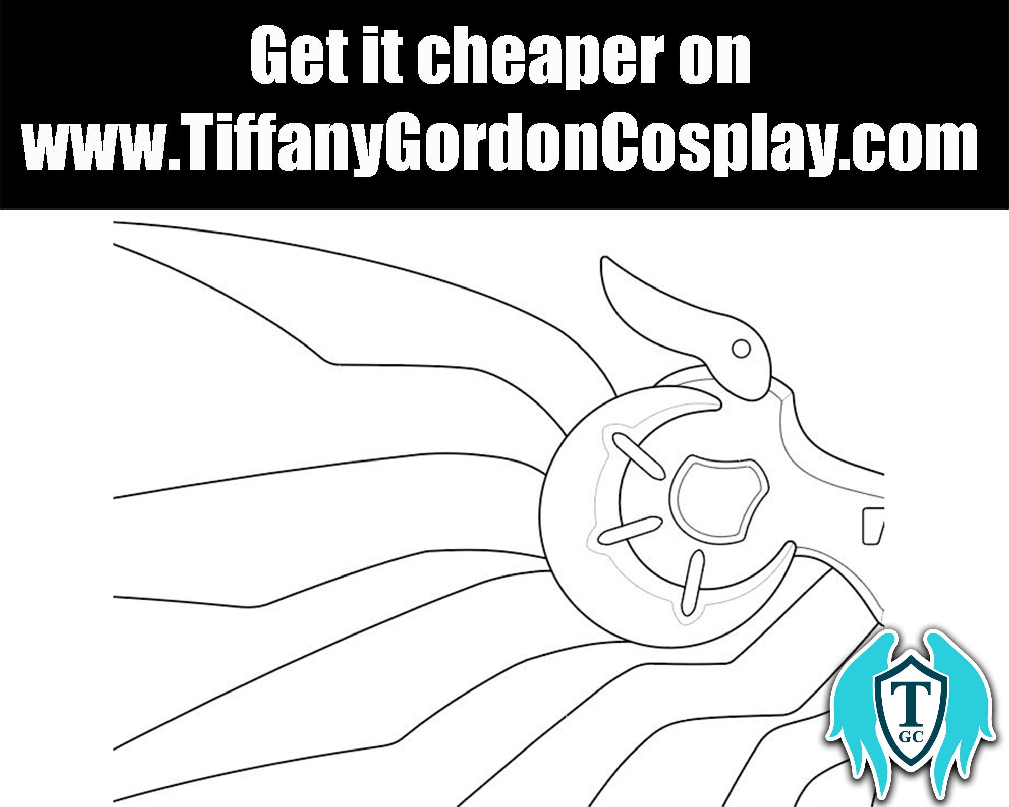 Atlantic Mercy Wings From Overwatch Blueprint Download - Etsy