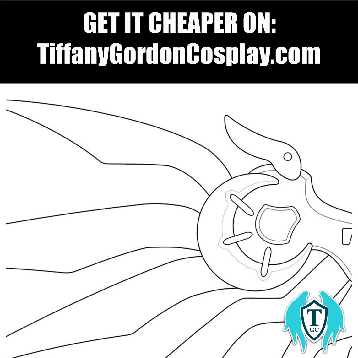 Atlantic Mercy Wings From Overwatch- Blueprint Download - Etsy