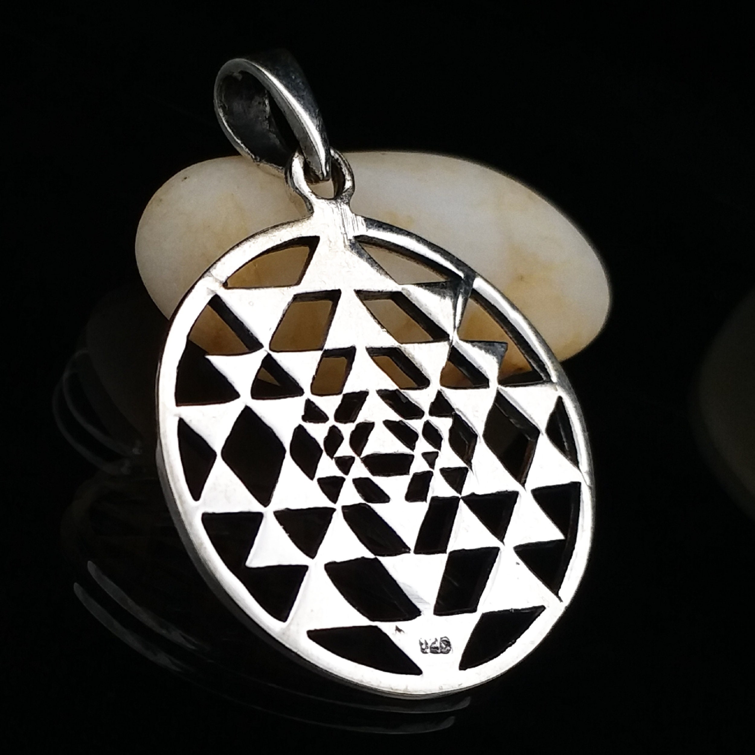 Shree Yantra or Sri Yantra Symbol Pendant Sterling Silver 925 - Etsy