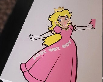 Princess Peach Car Decal - Etsy