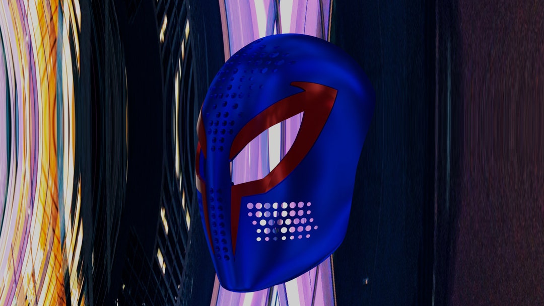 Spider-man Across the Spiderverse 2099 Face Shell - Etsy Australia