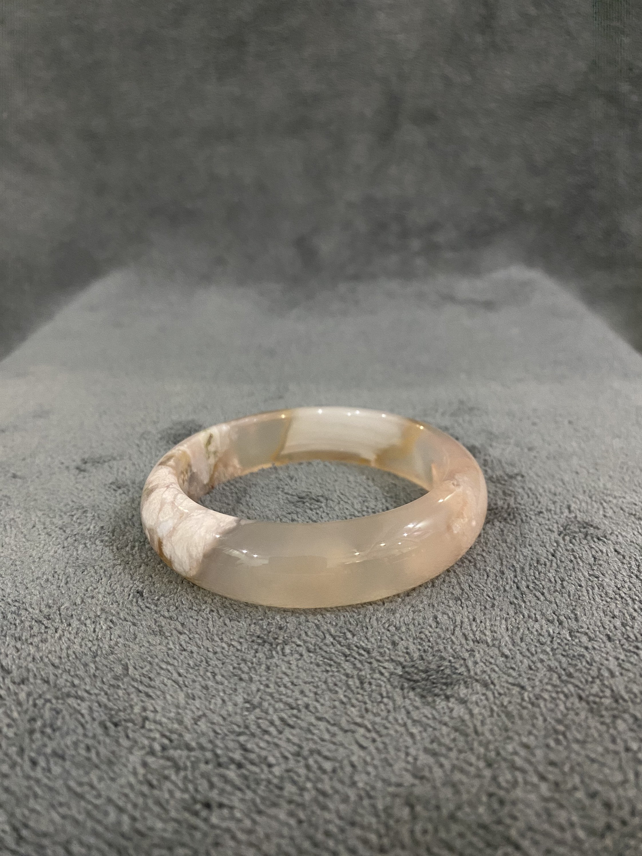 Natural Sakura Agate Cherry Blossom Bangle 57mm - Etsy