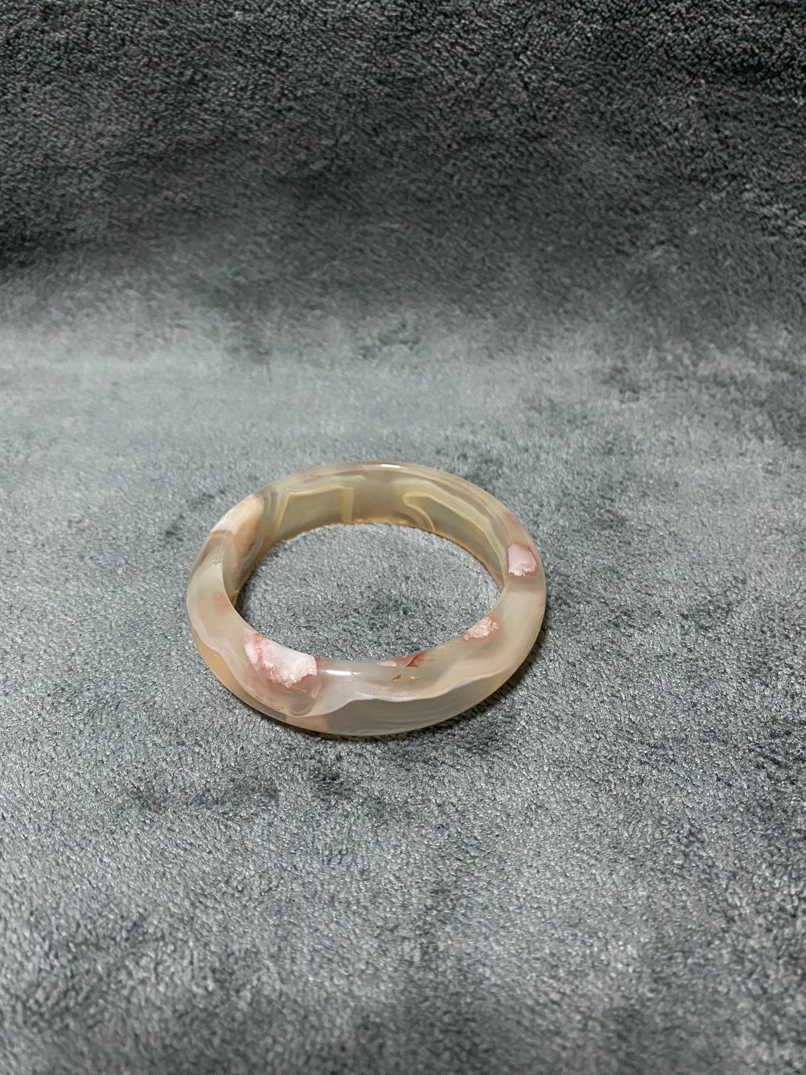 Natural Sakura Agate Cherry Blossom Bangle 54mm - Etsy
