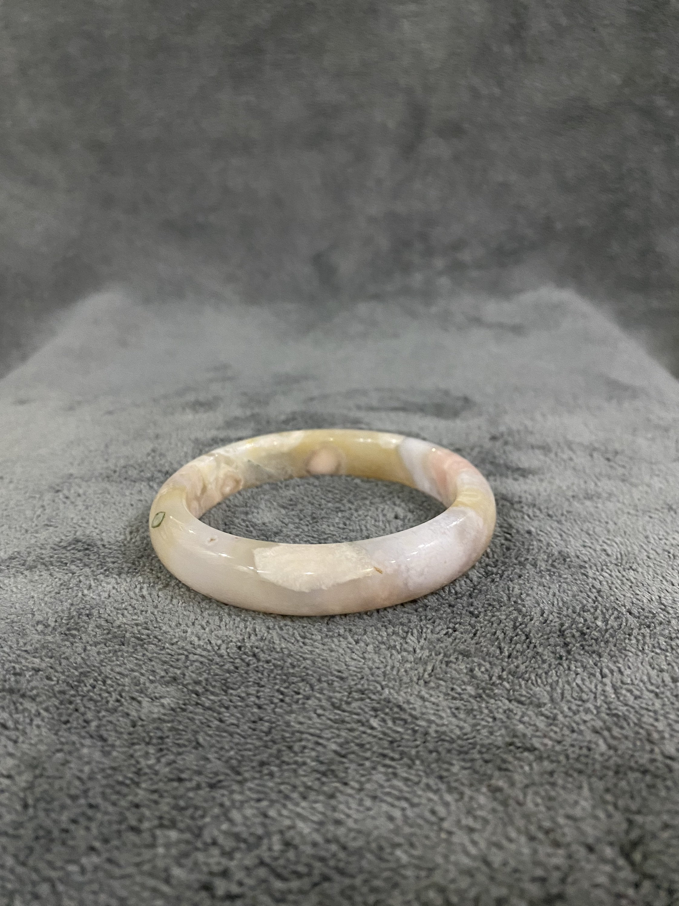 Natural Sakura Agate Cherry Blossom Bangle 58mm - Etsy