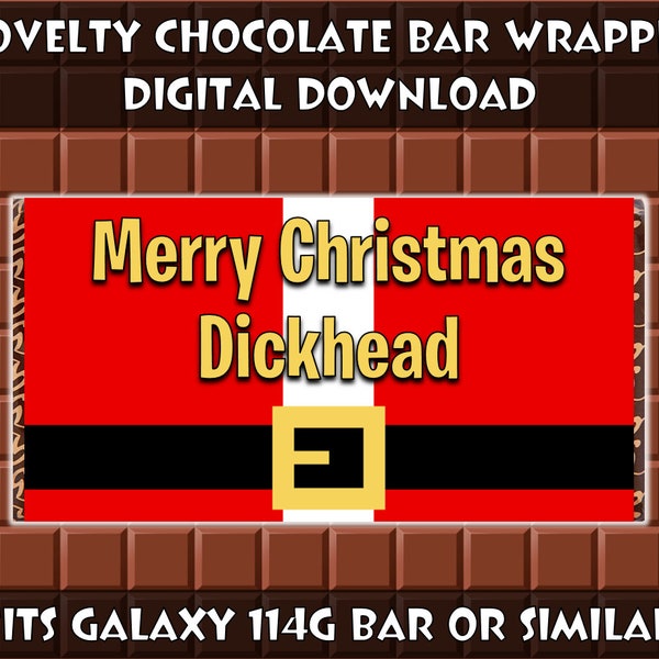 Christmas Chocolate Wrapper - Etsy Australia