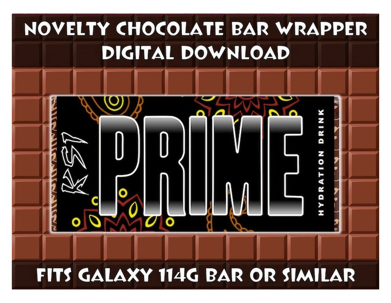 Prime Inspired Printable Chocolate Bar Wrapper Templates Joke - Etsy ...