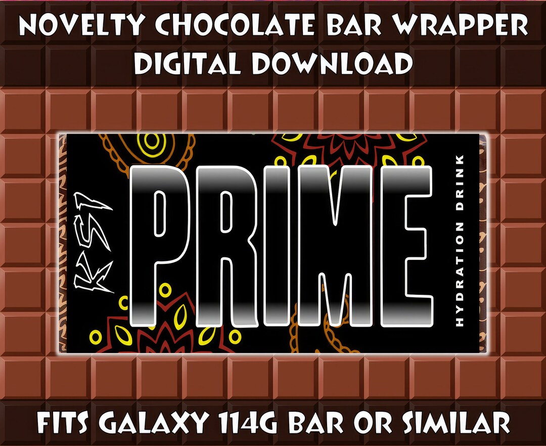 Prime Inspired Printable Chocolate Bar Wrapper Templates Joke - Etsy
