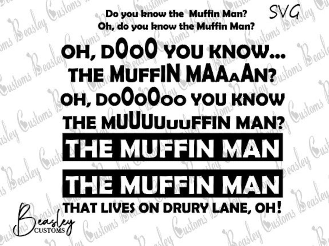 Do You Know the Muffin Man SVG, Muffin Man SVG, Drury Lane SVG - Etsy Do You Know the Muffin Man SVG, Muffin Man SVG, Drury Lane SVG - Etsy