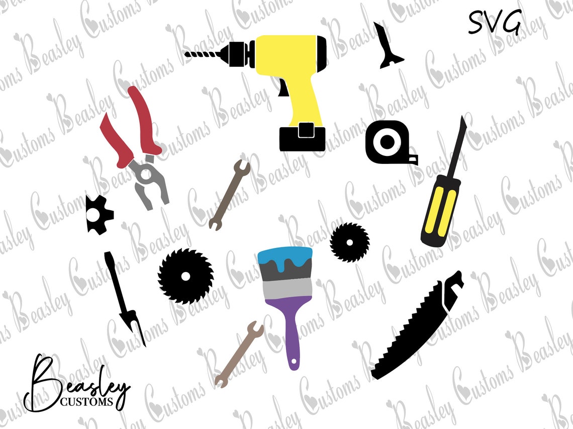Tools SVG, Boys Room SVG, Clockface SVG, Wood Sign Svg - Etsy