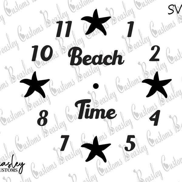 Beach Clock - Etsy