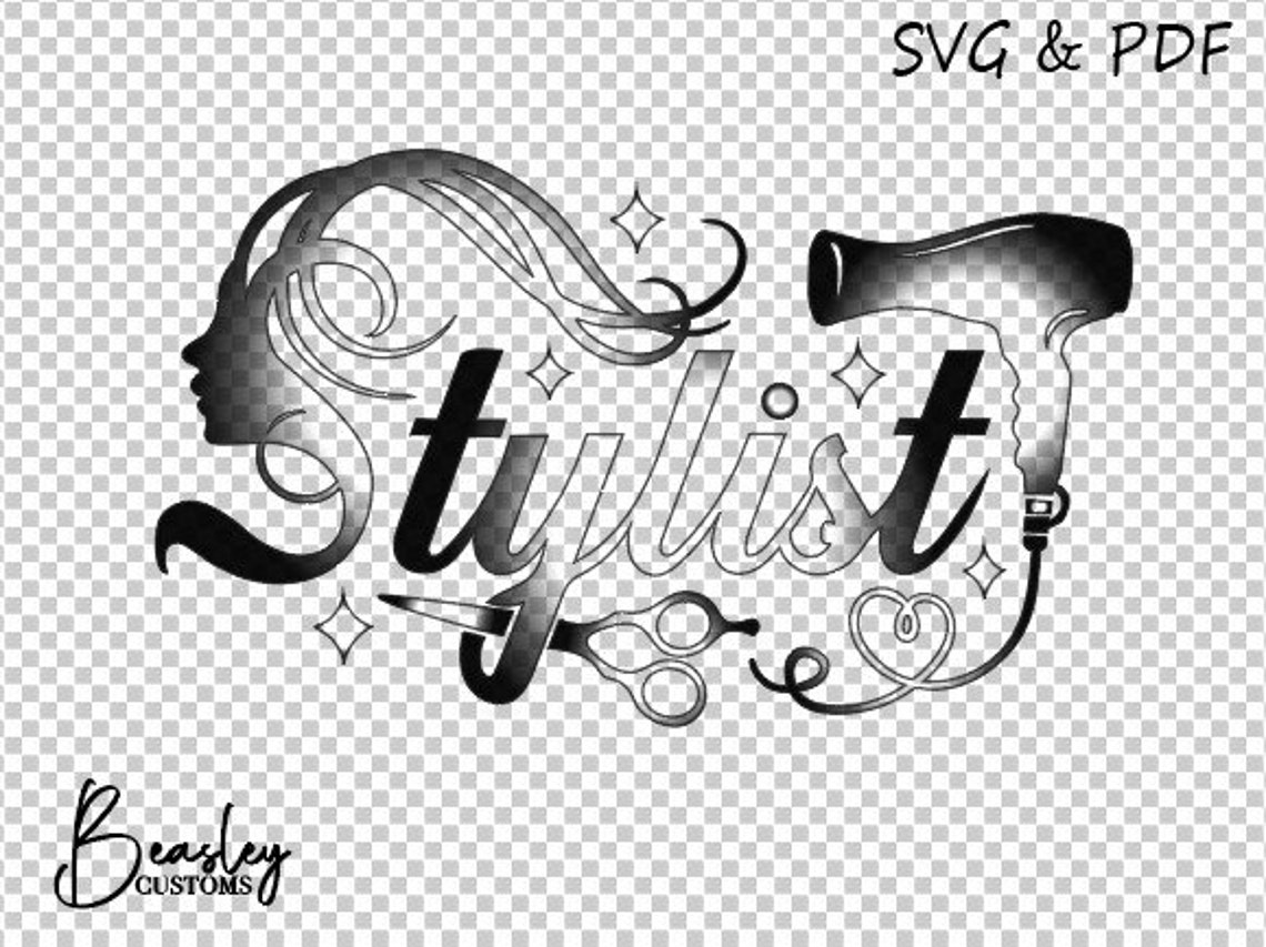 Stylist SVG Stylist PDF - Etsy