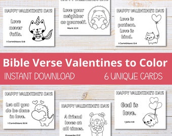 God's Love Bible Verse Note Cards | Printable Scripture Valentines ...