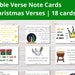 Christmas Bible Verse Note Cards | Printable Scripture Cards for Kids ...