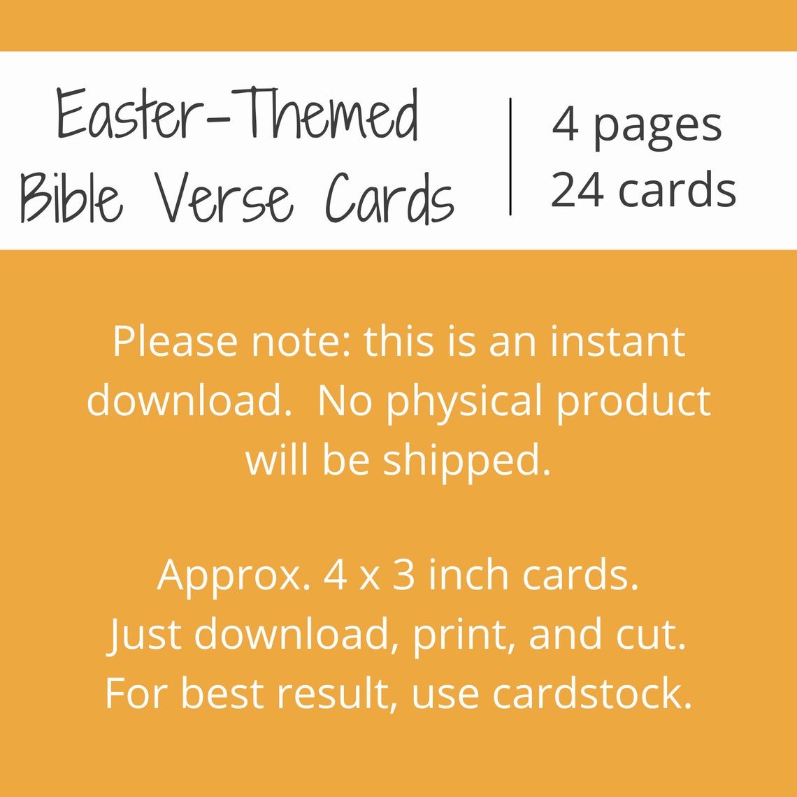 Easter Scripture Cards Printable Bible Verse Cards for Kids - Etsy