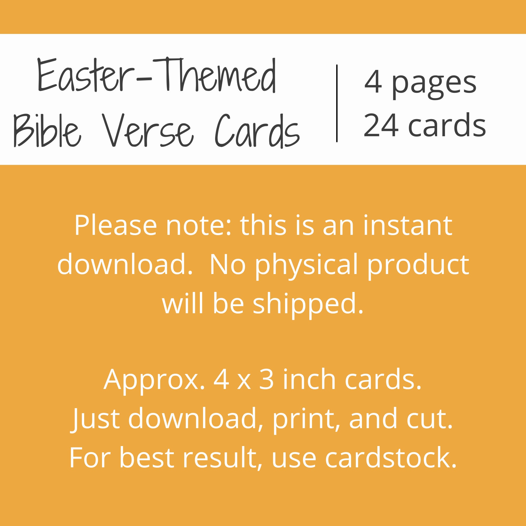 Easter Scripture Cards Printable Bible Verse Cards for Kids - Etsy Canada