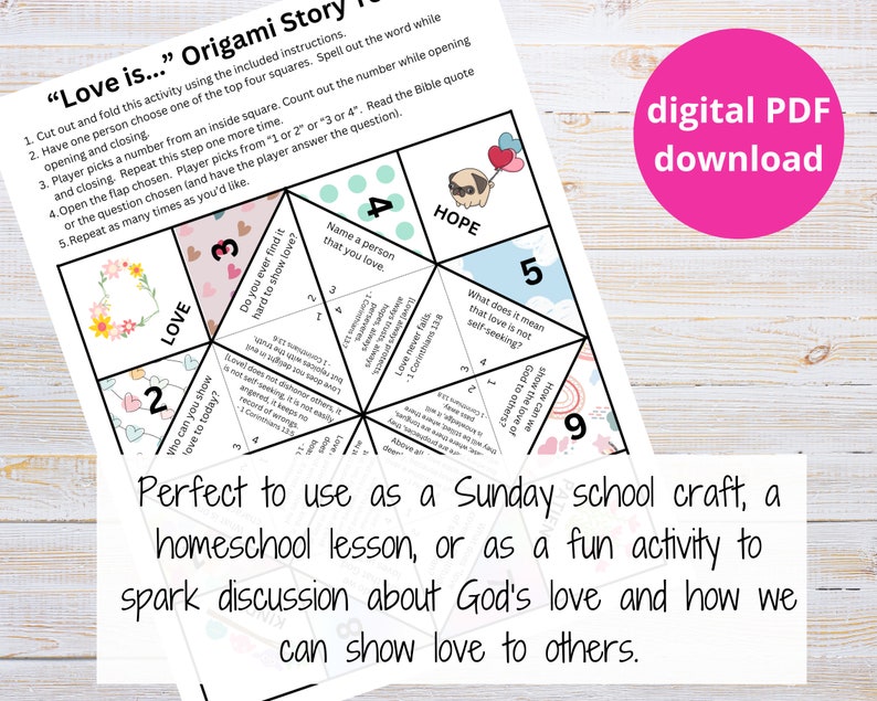 Love is Patient Bible Story Activity | Valentines Day Bible Craft | 1 ...