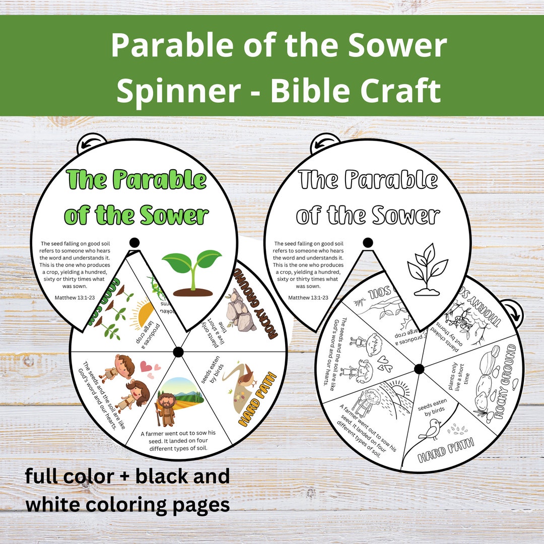 Parable of the Sower Bible Craft for Kids | Parable of the Seeds ...