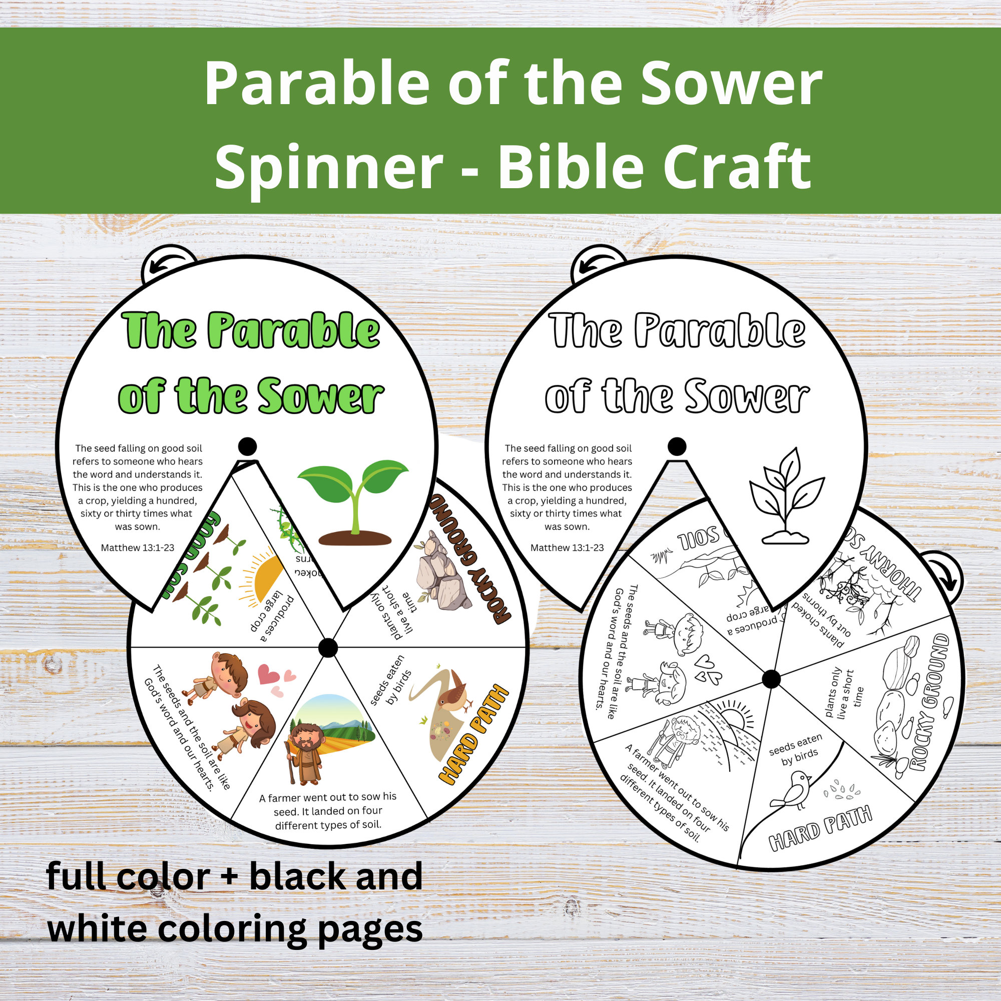 Parable of the Sower Bible Craft for Kids | Parable of the Seeds ...