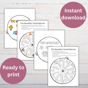 The Apostles' Creed Paper Craft | Sunday School Activity | Christian ...