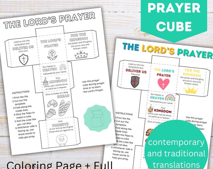 The Lord's Prayer Paper Craft | Lords Prayer Sunday School Activity ...