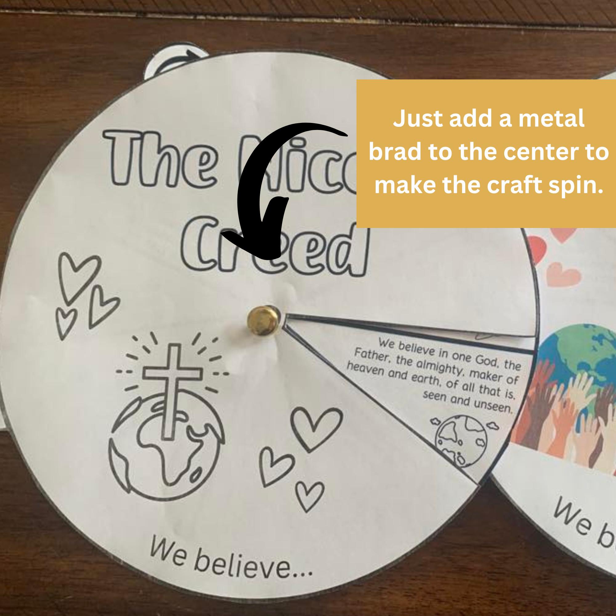Nicene Creed Bible Craft | Sunday School Coloring Page | "i Believe ...