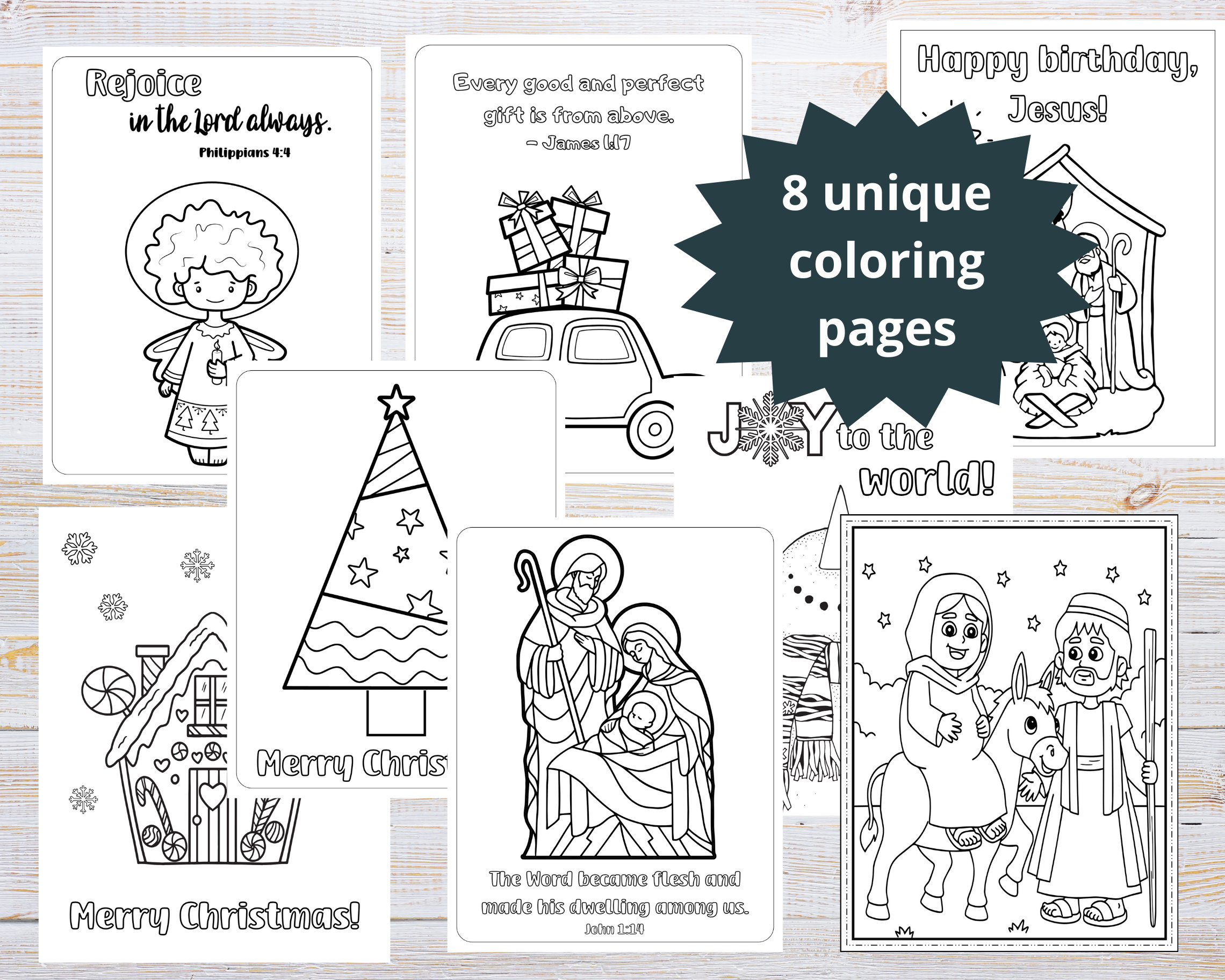 Nativity Christmas Activity Pages | Christian Christmas Activites ...