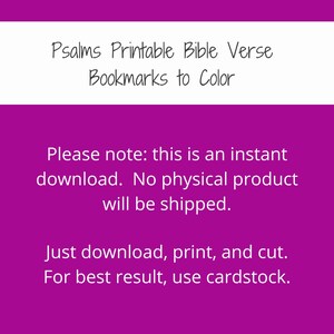 Psalms Bookmarks to Color | Bible Verse Coloring Page | DIY Bookmarks ...
