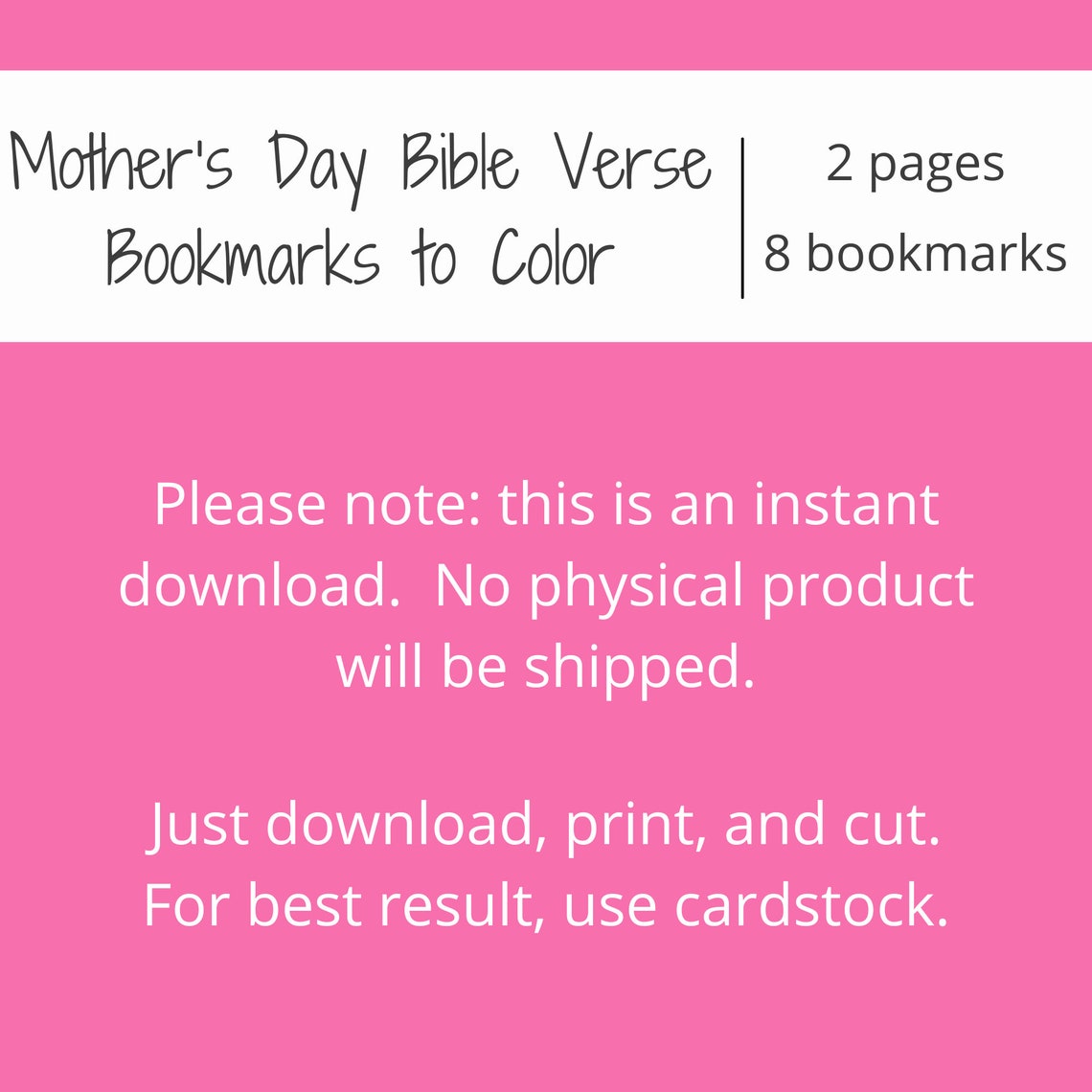 Printable Bible Verse Bookmarks | Mother's Day Bookmarks | Mother's Day ...