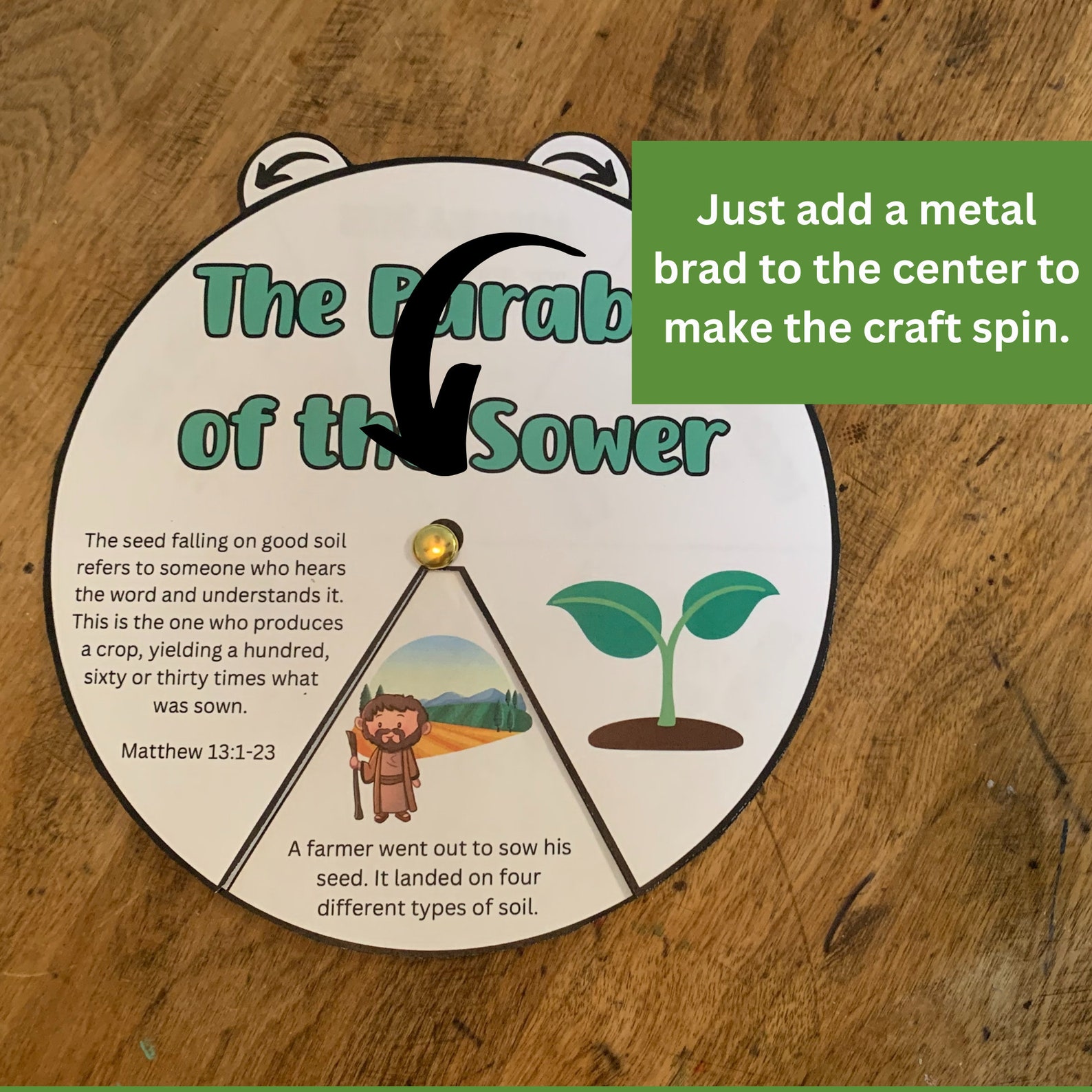 Parable of the Sower Bible Craft for Kids | Parable of the Seeds ...