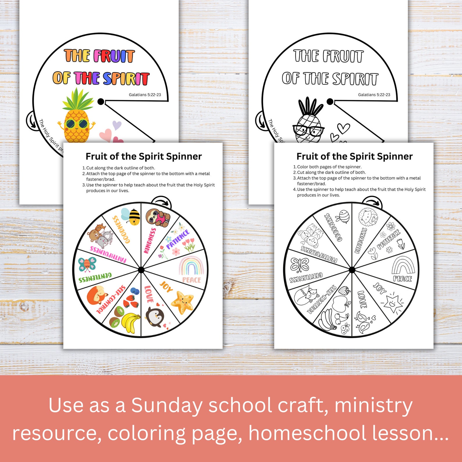 Fruit of the Spirit Bible Craft for Kids | Sunday School Craft ...