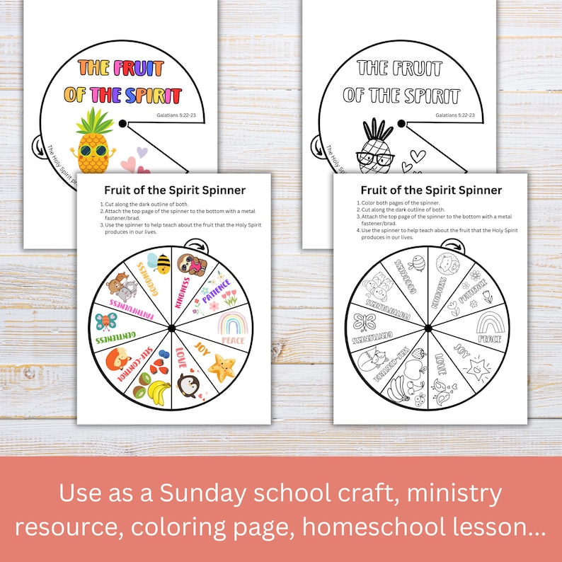 Fruit of the Spirit Bible Craft for Kids | Sunday School Craft ...