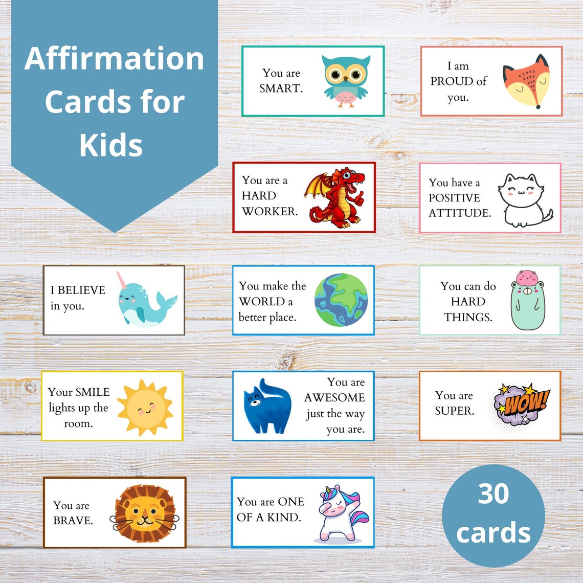 Affirmation Lunchbox Notes Affirmation Cards for Kids Student Love ...