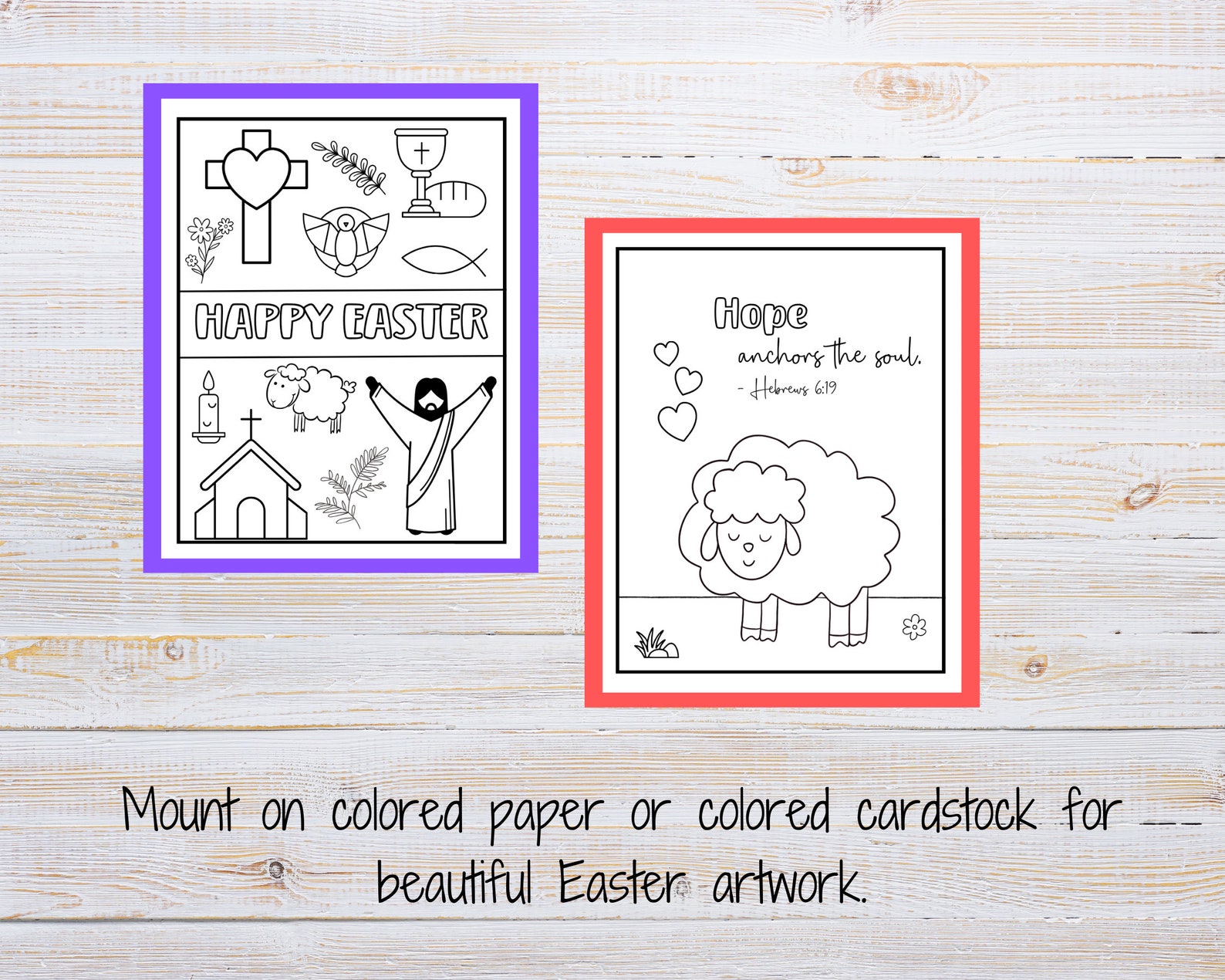 Printable Easter Cards to Color | Religious Easter Cards | Christian ...