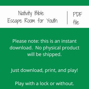 Christmas Escape Room | Nativity Bible Escape Room | Epiphany Escape ...