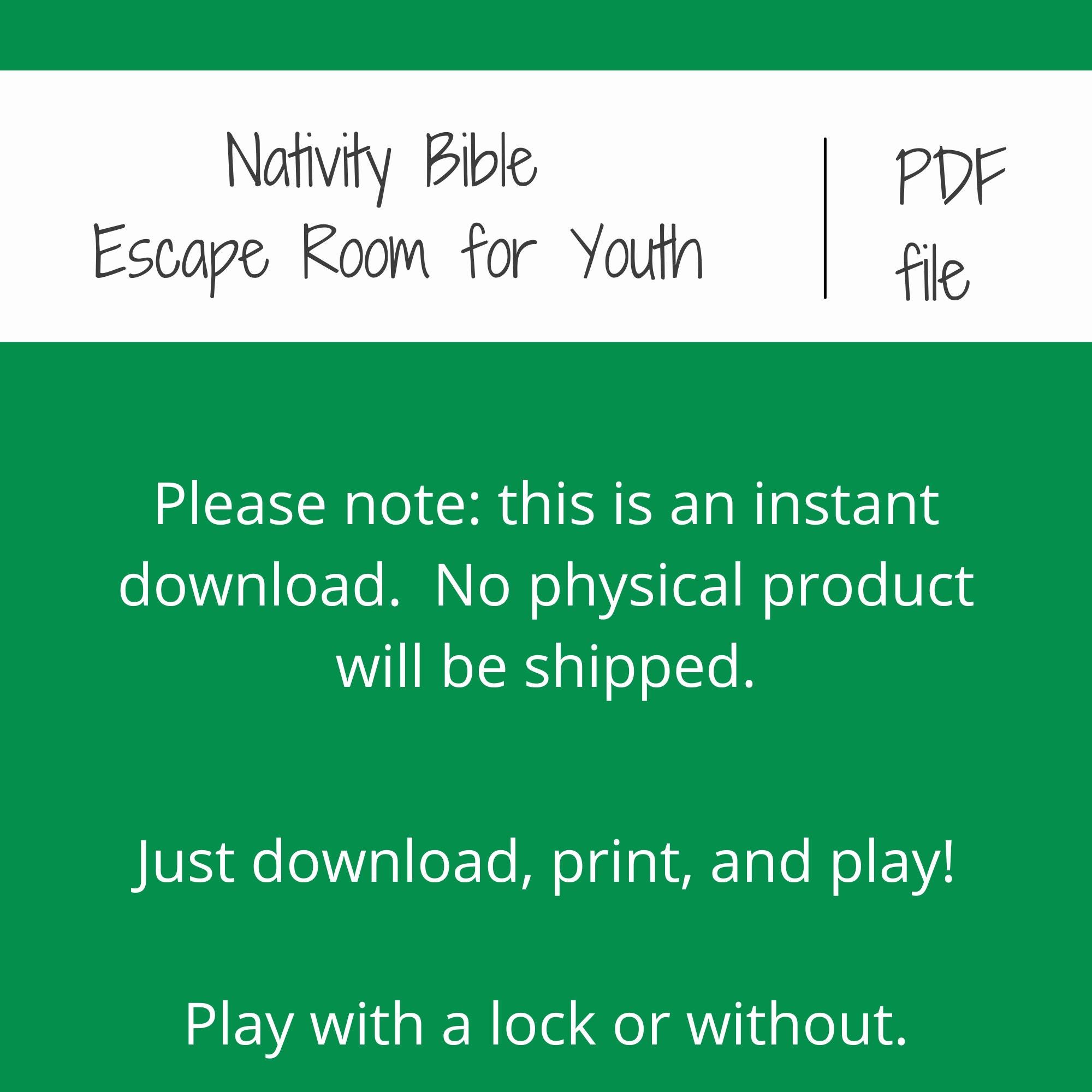 Christmas Escape Room | Nativity Bible Escape Room | Epiphany Escape ...