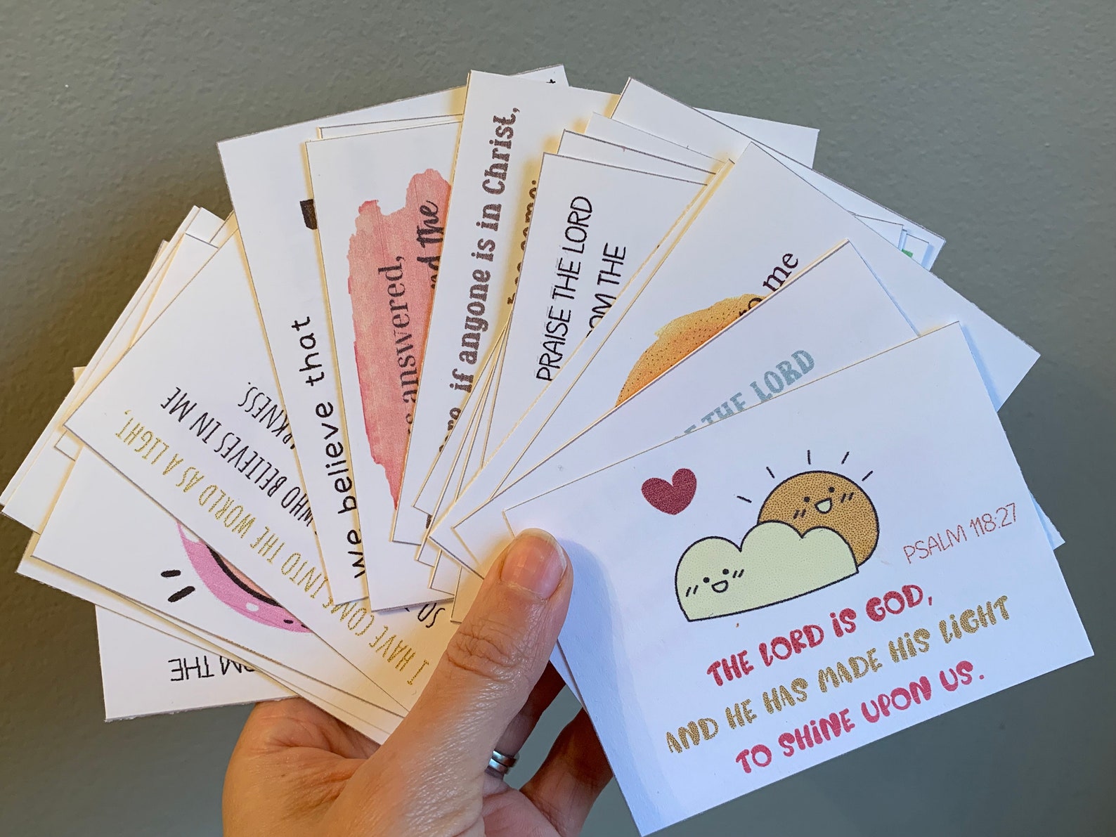 Easter Scripture Cards | Printable Bible Verse Cards for Kids | Small ...