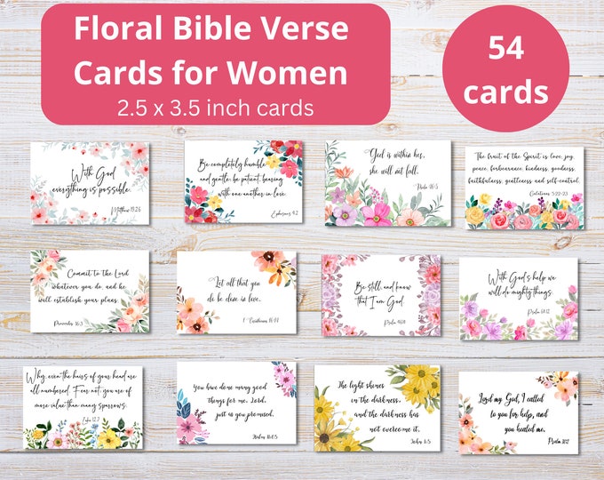 Printable Scripture Cards - Bible Verse Coloring, Blank Note Cards ...