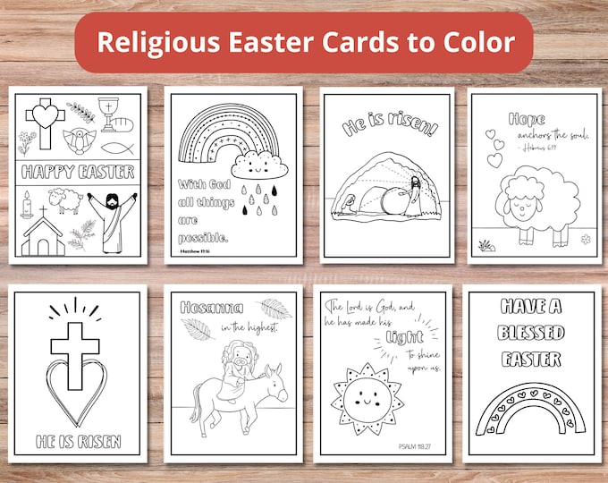 Easter Scripture Cards | Printable Bible Verse Cards for Kids | Small ...