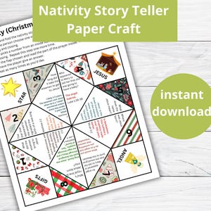 Birth of Jesus Bible Story Activity | Jesus is Born | Sunday School ...