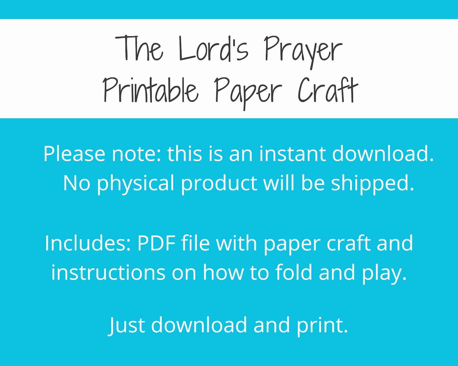 The Lord's Prayer Paper Craft | Lords Prayer Sunday School Activity ...