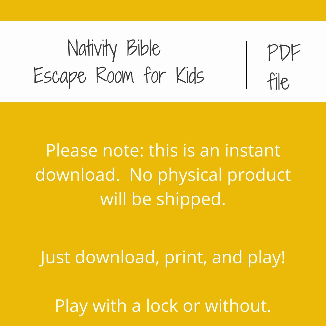 Printable Christmas Escape Room for Kids | Nativity Christmas Escape ...