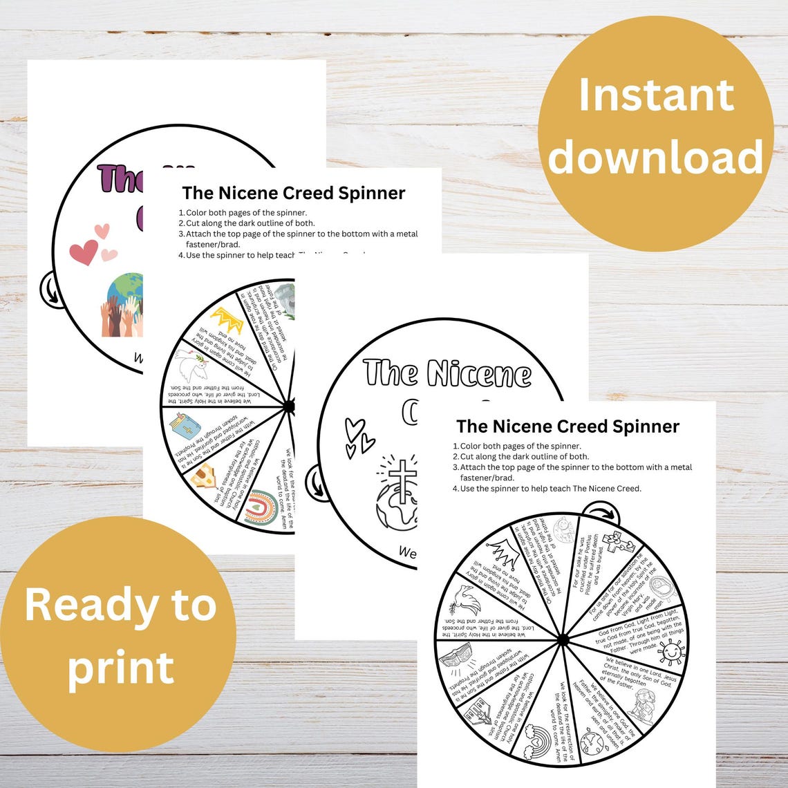 Nicene Creed Bible Craft | Sunday School Coloring Page | "i Believe ...