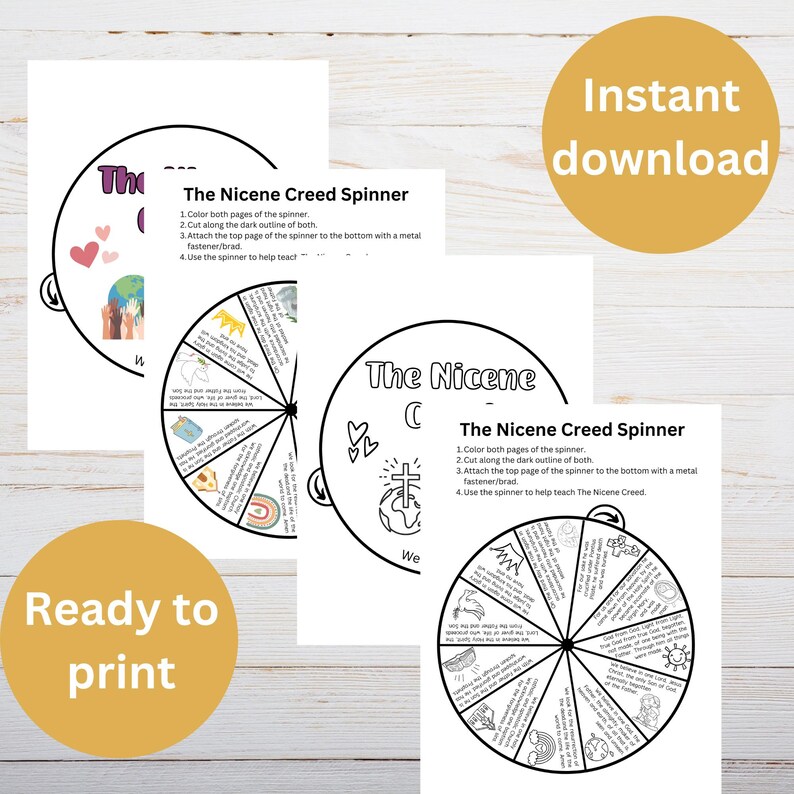 Nicene Creed Bible Craft | Sunday School Coloring Page | "i Believe ...