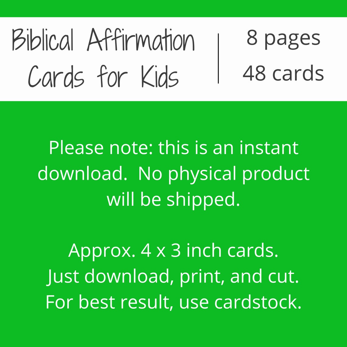 Biblical Affirmations for Kids | Bible Affirmation Cards to Color ...