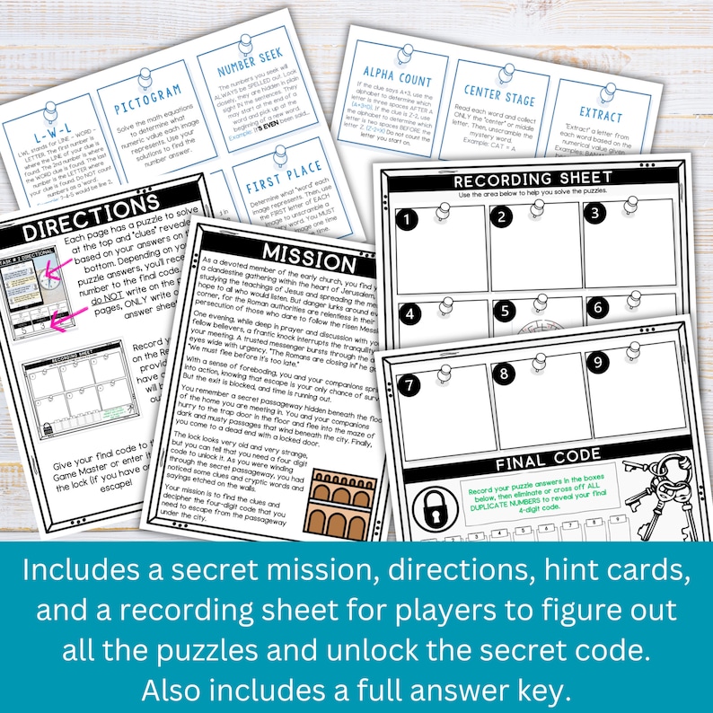 New Testament Escape Room for Youth | Bible Escape Room | Youth Group ...