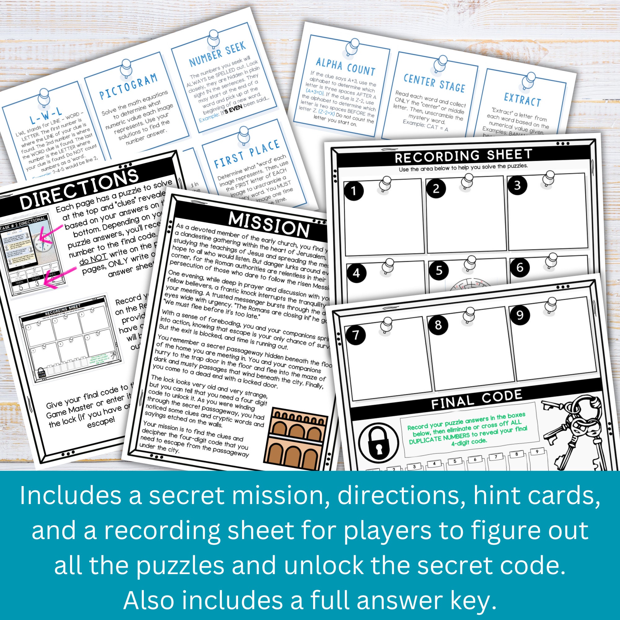 New Testament Escape Room for Youth | Bible Escape Room | Youth Group ...