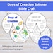 Days of Creation Craft for Kids | Sunday School Bible Craft Spinner ...