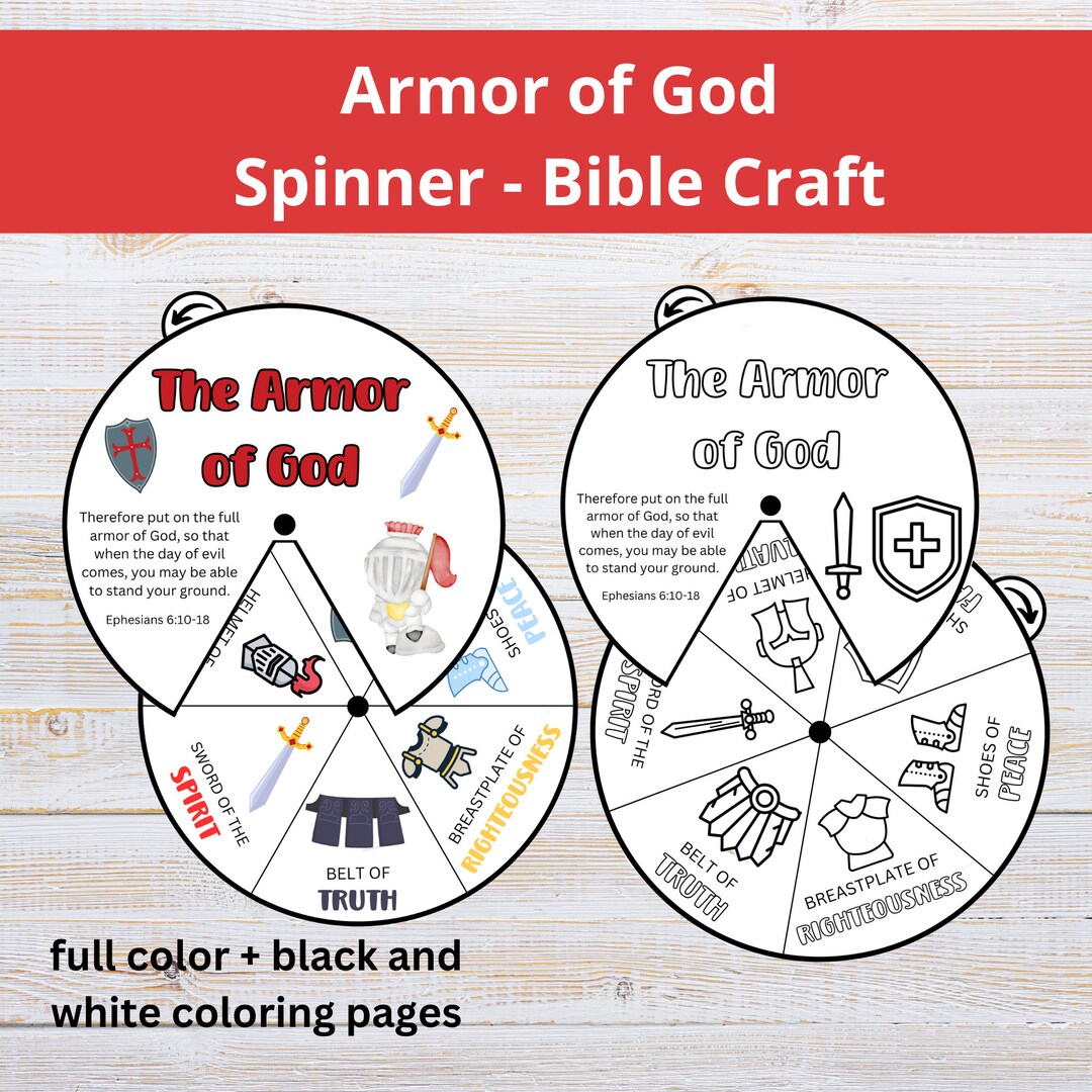 Armor of God Craft | Bible Activity | Memory Game | Sunday School Craft ...