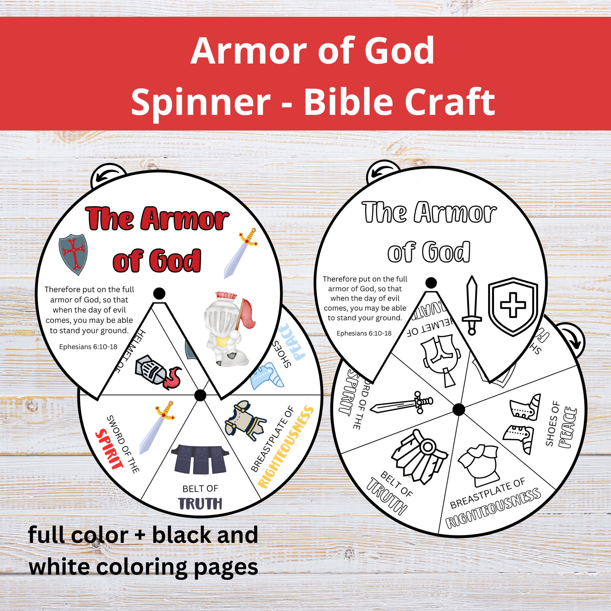 Armor of God Craft | Bible Activity | Memory Game | Sunday School Craft ...