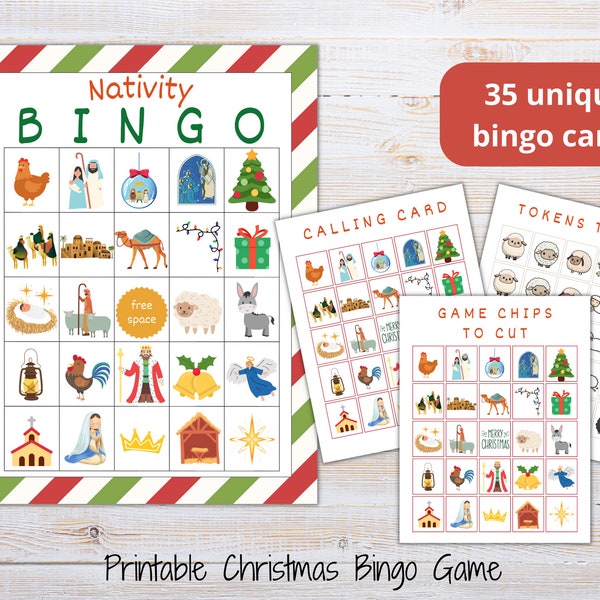 Nativity Bingo - Etsy